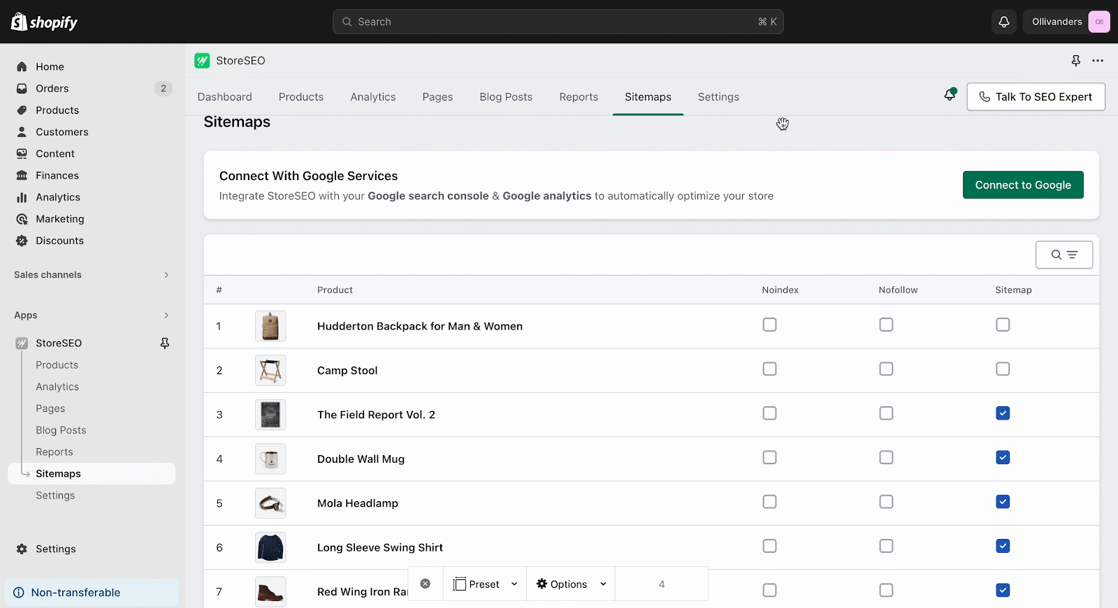 How To Choose Products To Include In Sitemap For Your Shopify Store?