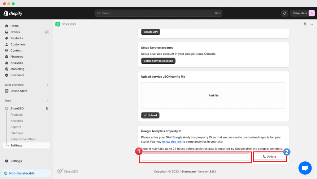 How To Connect StoreSEO With Google Analytics - StoreSEO